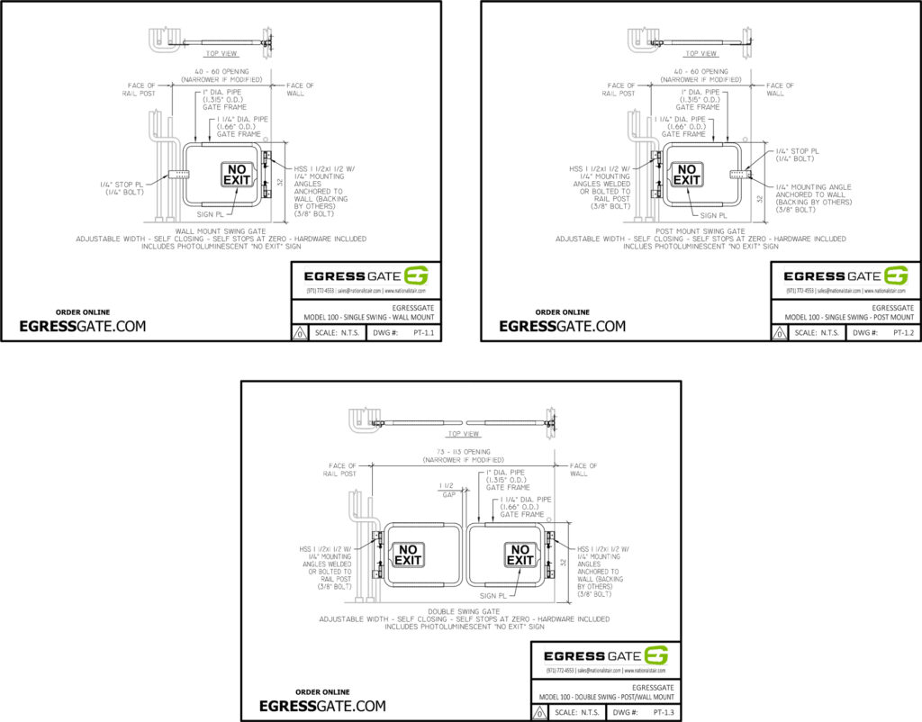 Egress Gates - National Stair Products