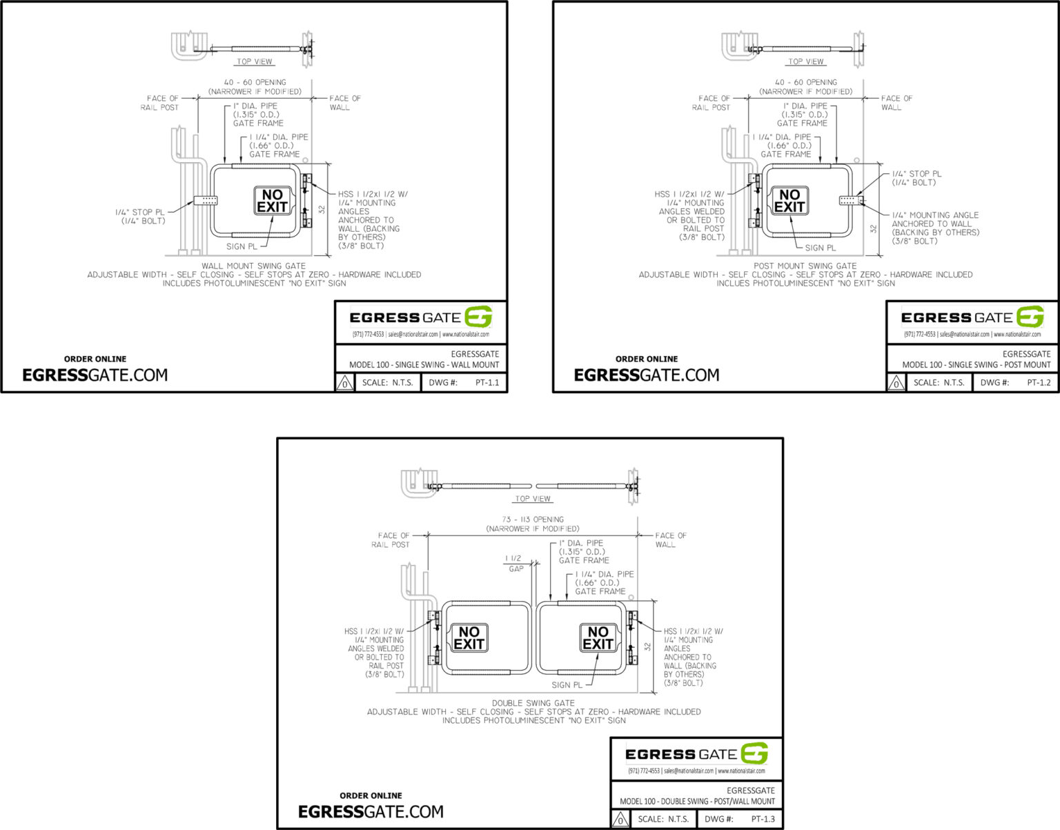 Egress Gates - National Stair Products