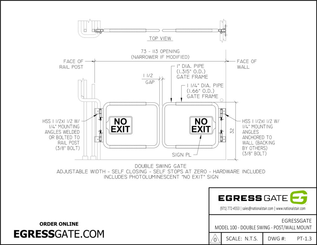 Egress Gates - National Stair Products