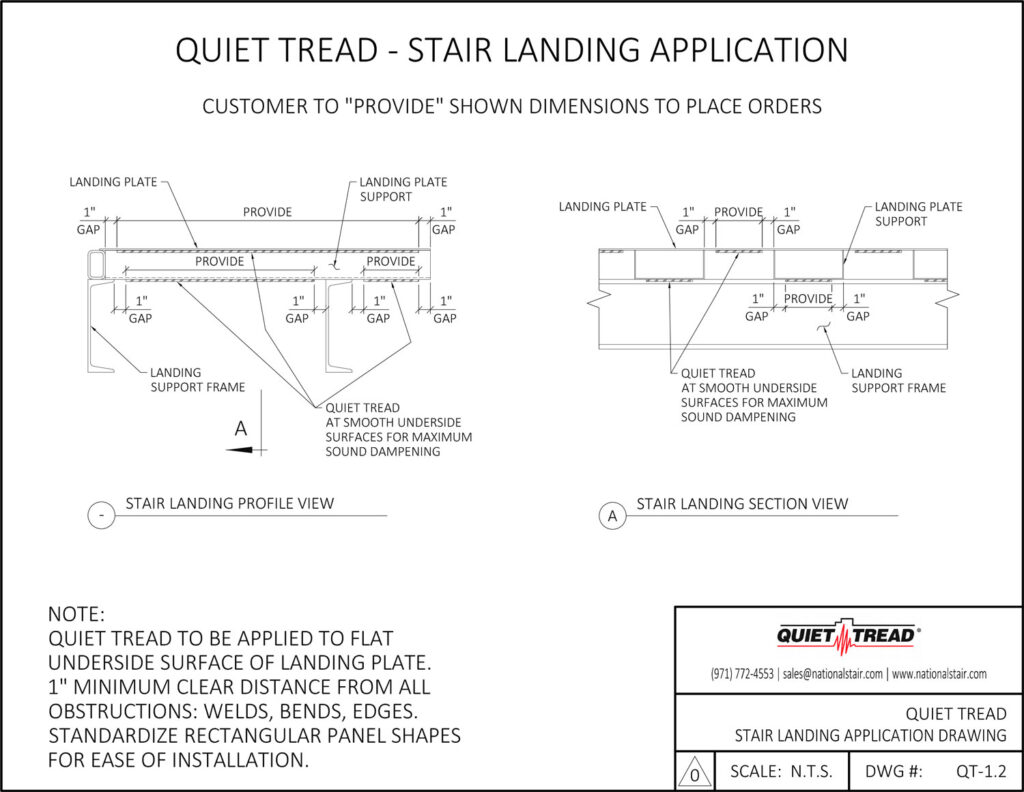 Stair Tread Sound Dampening - National Stair Products